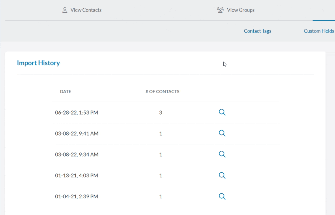 Importing Contacts